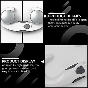 Toyvian Protective Baby c Shaped Cabinet Locks Multi-use Round Handle Fit Abs Material