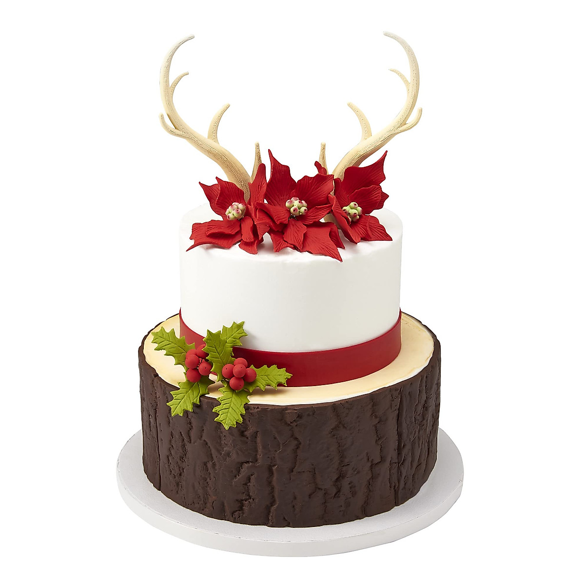 DecoSet® ANTLERS CREATIONS Cake Topper for Birthdays and Parties, DecoPac Cake Decorating 2-Pc Decorations Set