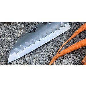 nCamp Food Prep Folding Knife - Premium Chef and Santuko Folding Knife Bundle, Premium-Quality,Compact Outdoor Cooking Knife with 9CR18MOV Steel Blade, wood handle for a comfortable secure grip