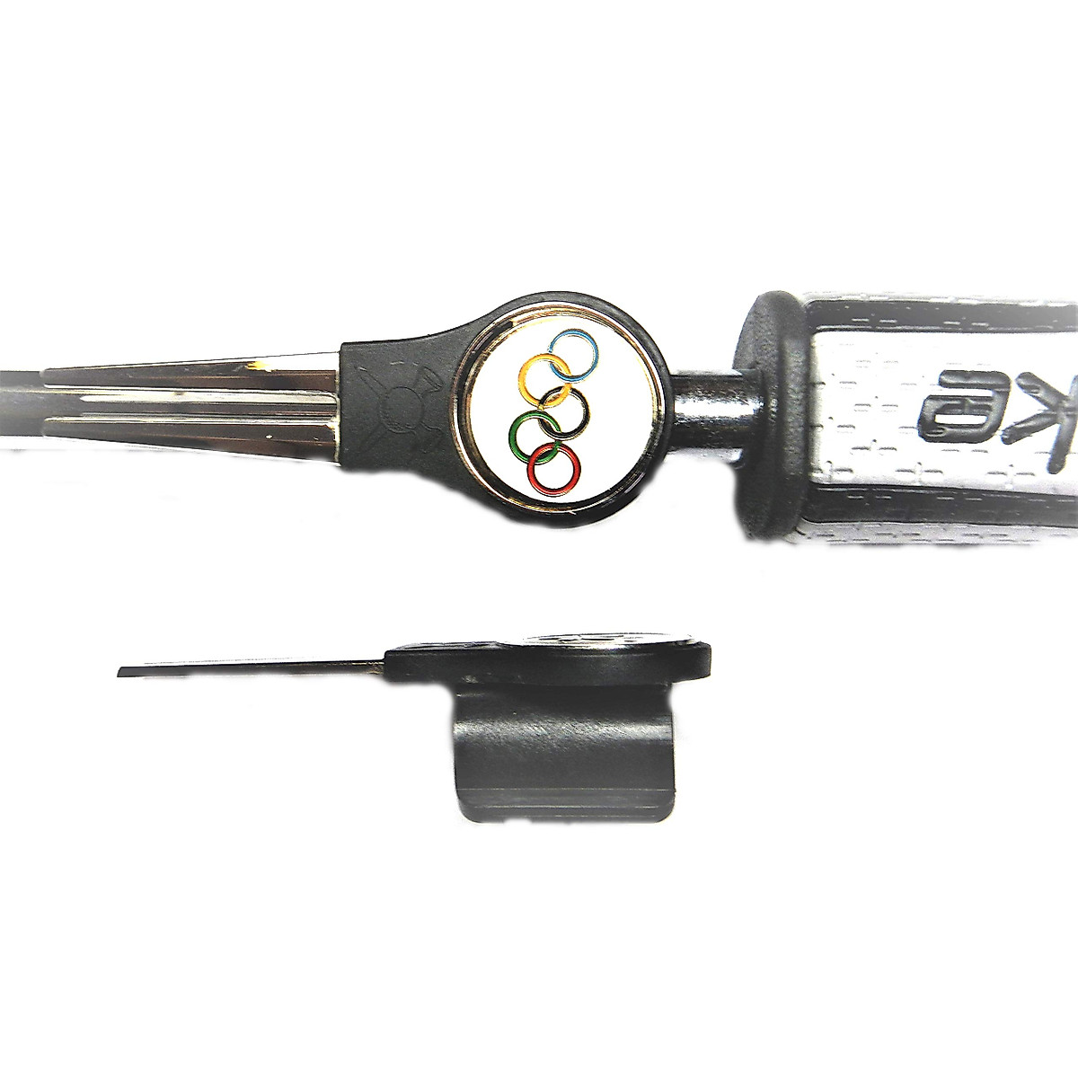 Putter Mounted Divot Tool and Ball Marker - Olympic Rings