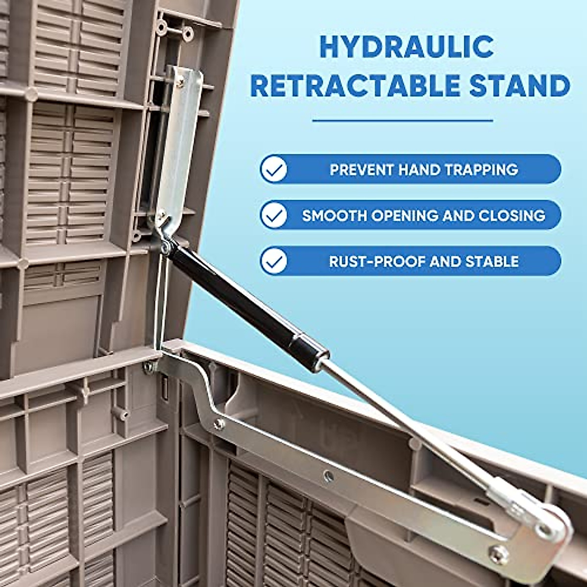 Rankok 100 Gallon Resin Deck Box Outdoor Waterproof Storage Box for Patio Furniture Outdoor Cushions Throw Pillows Garden Tools and Pool Toys With Handles (Beige)