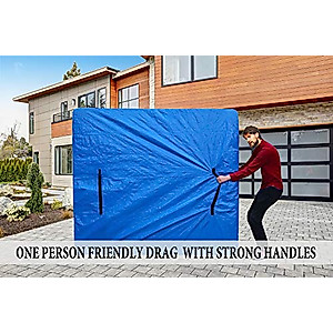 Dofilachy Heavy Duty Mattress Bags for Moving and Storage - Reusable Mattress Protection Cover Bag - King, Queen, Full, Twin Size Mattress Protector with Strong Zipper and Handles (Queen)