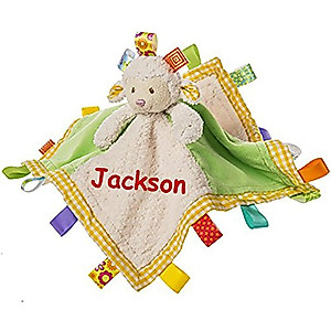 Personalized Taggies Sherbet Lamb Character Blanket Snuggle Blanky - 13 Inches