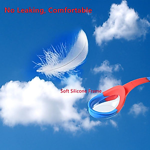 Hually Kids Swim Goggles, Leak Free Swimming Goggles for Children, Easy to Adjust, Anti-UV Anti-Fog Swim Glasses for Boys Girls Age 3-12 Perfect for Kids Swimming Lessons（2 Pack）