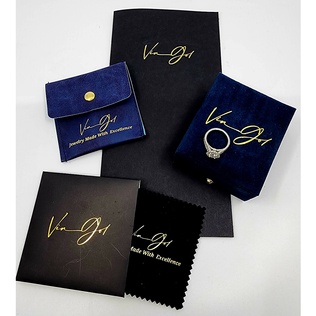 VIN GOL Round Brilliant 1.35 ctw VS2 Clarity, I Color Diamond Platinum Halo Ring