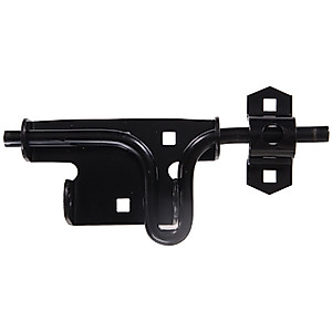 The Hillman Group 851225 Slide Action Gate Latch, Black Finish