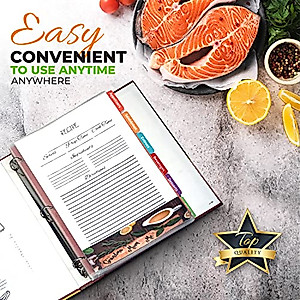 Recipe Book to Write in Your Own Recipes | Recipe Book for Own Recipes | Recipe Book | Recipe Binder | Recipe Binder for Own Recipes | Recipe Book Binder | Recipe 3 Ring Binder 8.5x11