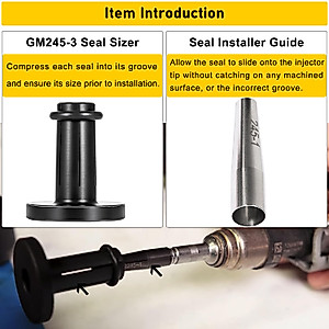 GM245 Fuel Injector Seals Tools Compatible with GM Subaru Replace to #EN-49245, EN-51105 and #18683AA000