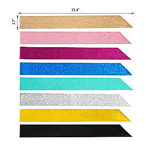 Party to Be Custom Sash Make Your Own Sash 3.15" Wide x 35" Long from Shoulder to Hip