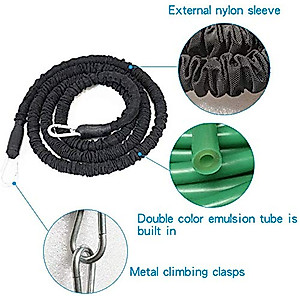 YNXing Dynamic Resistance Trainer Acceleration Speed Cord for Resistance Training to Improve Strength, Power, and Agility 5m/2m Elastic Cord Set (6.6FT Set)