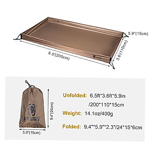 OneTigris Camping Combo: OneTigris Camping Tent Bathtub Floor and OneTigris Bulwark Camping Tarp