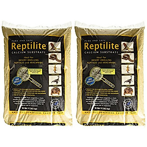 Carib Sea SCS00714 4-Pack Reptiles Calcium Substrate Sand, 10-Pound, Aztec Gold