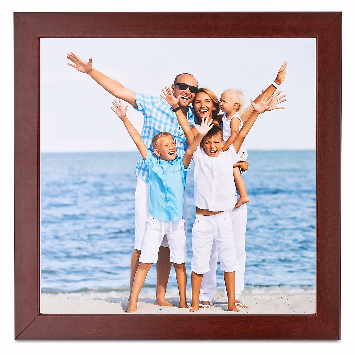 ArtToFrames 12x24 Inch Red Picture Frame, This 1.25" Custom Poster Frame is Cherry Style, for Your Art or Photos, WOMBW26-039-12x24