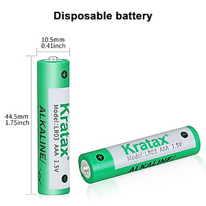 Kratax 24 Count AAA Alkaline Batteries AAA Alkaline Batteries, Long-Lasting, All-Purpose Triple A Battery for Household and Business