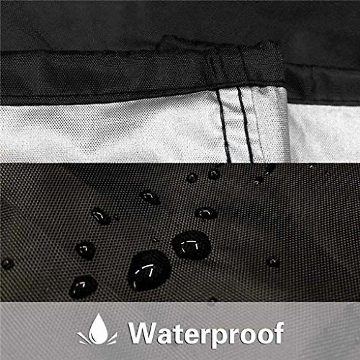 Duster Grille Cover Grill Garden Outdoor Protective Barbecue With Waterproof And Dust-proof Kitchen, Dining & Bar, Black, One Size