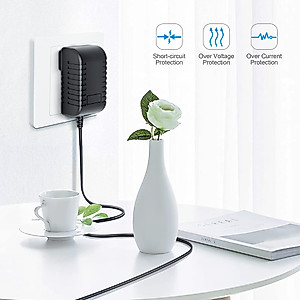 J-ZMQER AC/DC Adapter Wall Charger Compatible with TiVo Roamio OTA 1 TB DVR Power Supply Cord Cable