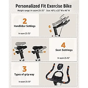 YOSUDA Indoor Cycling Bike Stationary - Cycle Bike with Ipad Mount & Comfortable Seat Cushion