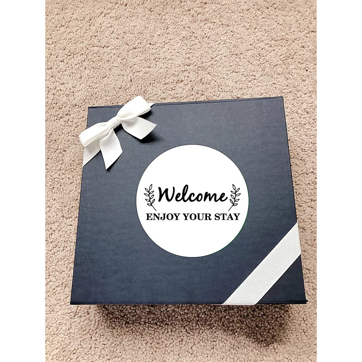 Welcome Hotel Guest Stickers,2 Inch Hotel Key Card Envelope Seals,500 Pcs Per Roll