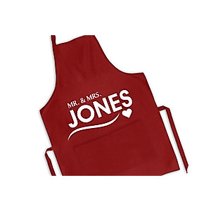 Mr Mrs Aprons, Personalized Aprons For Women and Men, Mr Mrs Gifts, Wedding Gifts, Fathers Day Gifts, Kitchen Apron, Gift For Dad, Cooking Gifts For Chef, Black BBQ Grilling Aprons