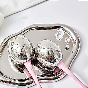pfefe Ice Globes Facial Skin Care Freeze Tools for Women Face & Eyes, Stainless Steel Face Beauty Cryo Sticks Roller for Girls Ladies, Cooling Spa Globes with Storage Case