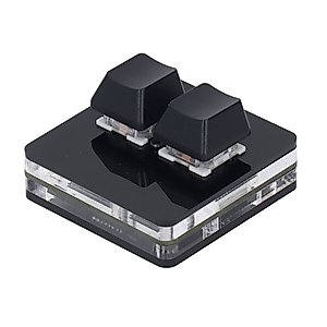 2 Keys Gaming Keyboard Shortcuts, Type C to USB Interface, Programmable Keyboard, One Key to Achieve a Combination of Shortcuts, Plug and Play Suitable for Office, Gaming