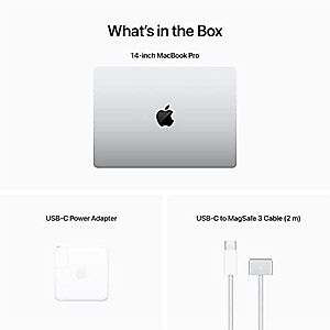 Apple 2023 MacBook Pro Laptop M2 Pro chip with 12‑core CPU and 19‑core GPU: 14.2-inch Liquid Retina XDR Display, 16GB Unified Memory, 1TB SSD Storage. Works with iPhone/iPad; Silver