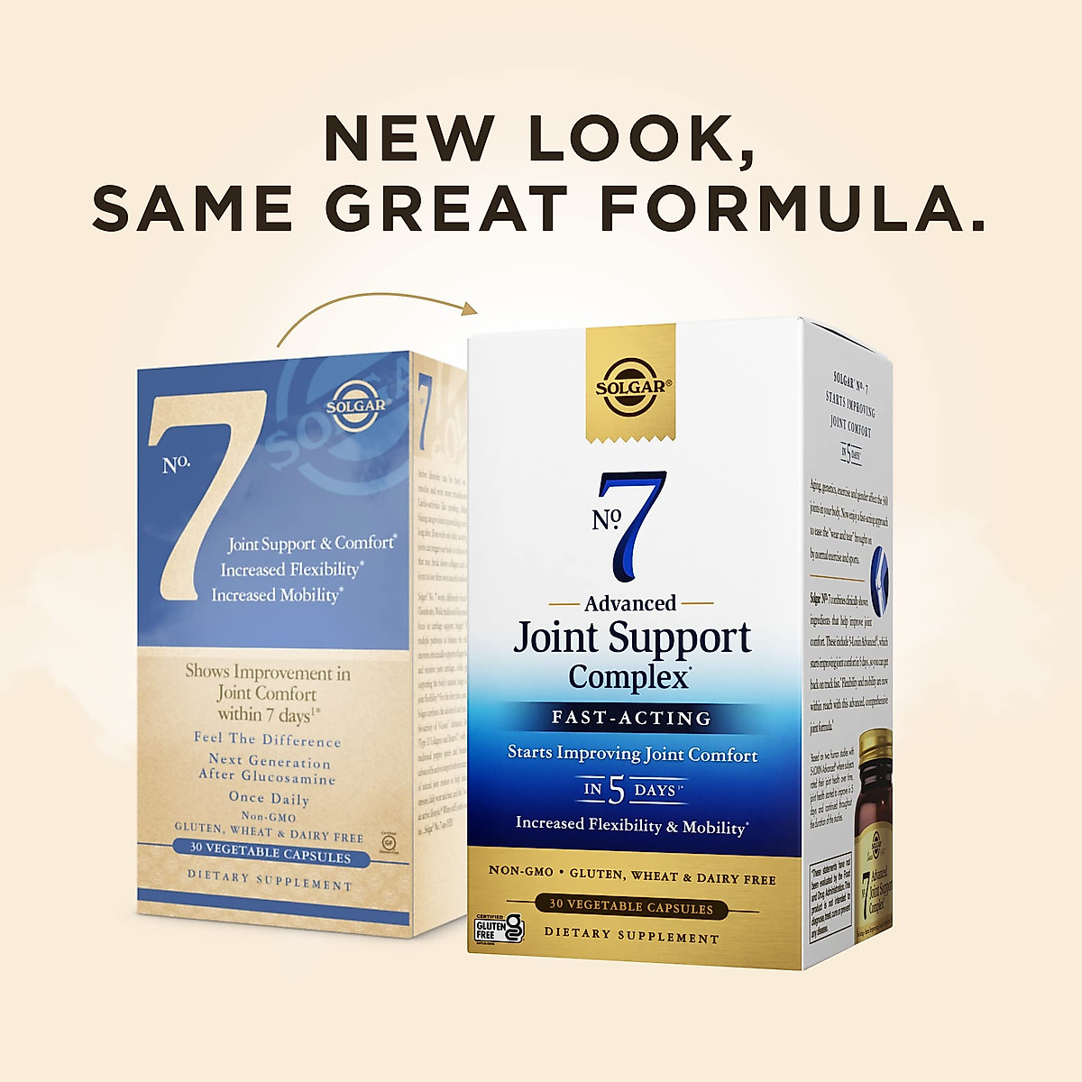 Solgar No. 7 - Joint Support and Comfort - 105 Vegetarian Capsules - Increased Mobility & Flexibility - Gluten-Free, Dairy-Free, Non-GMO - 105 Count