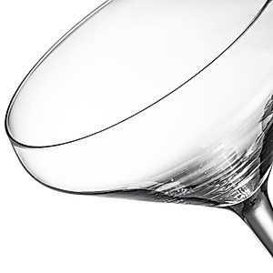 Peohud 4 Pack Coupe Cocktail Glasses, 10 Oz Crystal Martini Glasses for Margarita, Champagne, Manhattan, Wine, Whiskey, Bar, Party