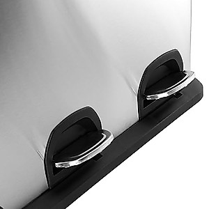 Elama 3 Section 15 Liter/4 Gallon Each Section Trash and Recycling Step Bin