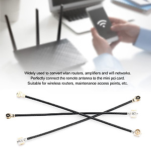 753 10Pcs IPEX4 MH4 Gen4 UFL Female to IPEX1 Cable, IPEX-4 IPEX MHF4 Gen4 UFL Female to IPEX-1 Connector for AX200/9260 8265