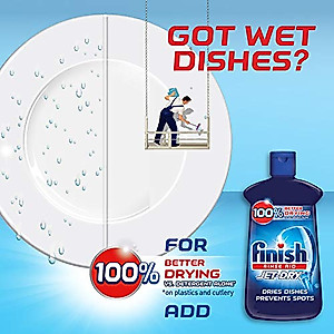 Finish Jet Dry Dishwasher Rinse Aid, 8.45 Ounce (Pack of 5)