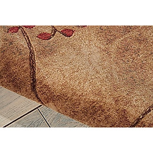 Nourison Somerset Rustic Latte 2'3" x 8' Area-Rug, Easy-Cleaning, Non Shedding, Bed Room, Living Room, Dining Room, Kitchen (2x8)