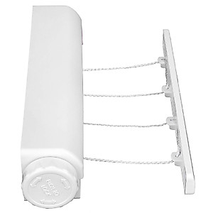 Gavigain Retractable Clothesline, 4 Line Clothes Line Retracting Outdoors Clothes Drying Line ANG Wet or Dry Laundry for Indoor and Outdoor Clothing Line/Laundry Line