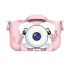 Children Digital Camera, Kids Camera, Anti-Drop Mini Children Selfie Cartoon Camera, 1080P HD Digital Video Camera for Girls Boys Christmas Birthday Gifts(Pink)