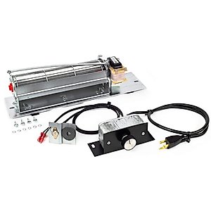 FireplaceBlowersOnline FK24 Fireplace Blower kit for Majestic, Martin, Northern Flame, Temco, Vermont Castings, CFM, Rotom HB-RB65 | Ball Bearing, Quiet, High Air Flow