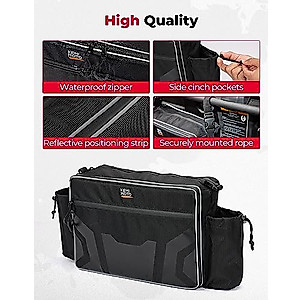 KEMIMOTO UTV Storage Bag Compatible with Pioneer 1000-6 RZR XP 1000 4 Can-Am Defender MAX Water-resistant Backseat Storage Bag 1680D Oxford cloth Backseat Organizers