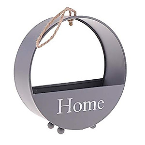 Karadag Decor, Wall Hanging Rope Floating Shelves – Multi Purpose Plant Decorations - Table, Bathroom - Balcony Decoration - Office Decoration Door Hanger (Grey)