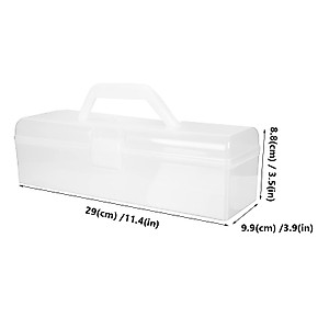 Cabilock 4 Pcs Noodle Storage Box Snacks Storage Container Fridge Containers Refrigerator Storage Bins Pasta Spaghetti Sundries Storage Container Plastic Cosmetic Food White