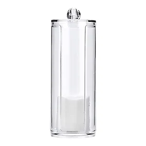 Cotton Rounds, Cotton Round Holder Transparent Round Acrylic Cotton Pad Storage Case Organizer, Puff Holder Container for Makeup Tool Cosmetic Kit