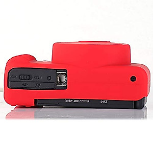 Yisau Camera Case for Sony ZV-1, Sony ZV1 Camera Case Digital Camera Anti-Scratch Slim Fit Soft DSLR Camera Sleeve with ZV1 Screen Protector (Red)
