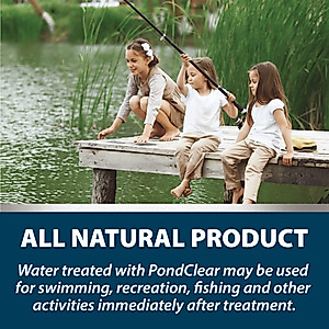Airmax PondClear Pond Clarifier, Cleans Water & Eliminates Odor, Natural & Easy to Use Bacteria & Enzyme Packets, Safe for The Environment, Treats 1/4 Acre, 6 Month Supply, 24 Packets, 6 lbs