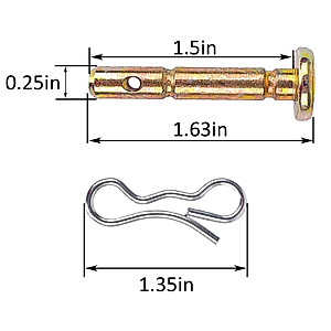 dawnow Replacement Shear pins and Split pins are Suitable for Cub Cadet 738-04124 and 714-04040 MTD Snow blowers (16 Pack)