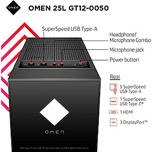 OMEN 2022 Newest Upgraded 25L Gaming Desktop PC, Geforce RTX 3060, AMD Ryzen 7 3700X, 32 GB DDR4 RAM, 1TB SSD+2TB HDD, Windows 11, VR Ready, RGB Lighting