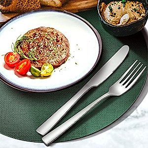 Hiware 12-piece Dinner Forks, Extra-Fine Stainless Steel Forks for Home, Kitchen or Restaurant, Mirror Finish, Dishwasher Safe, 8 Inches