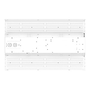 RAB RBAY17M LED Linear High Bay, Up to 40539 Lumens, 160/220/260 Watt Selectable, 3500/4000/5000 Kelvin Selectable, 120-277 Volt, V-Hook and Chain Mount (Included)