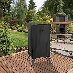 Pure Grill 30-inch Smoker BBQ Grill Cover for Electric Vertical Smokers - Universal Fit, Heavy-Duty, Waterproof, Fade Resistant Fabric (Cover - 19&quot; x 17&quot; x 30&quot;)