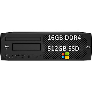 HP Z2 G4 SFF Small Form Factor Workstation Business Desktop(Intel 6-Core i5-8500 (Beats i7-10510U), 16GB DDR4, 512GB SSD) No DVD, Type-C, Display Port, Windows 10 Pro (Renewed)