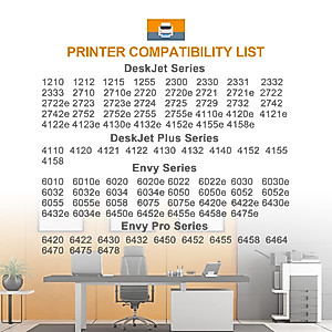 Remanufactured 67 XXL Ink Cartridges Replacement for Hp 67XL 67 XL Ink Cartridges Black/Color Combo Pack Compatible with Hp Deskjet 2700 2732 Envy 6000 6400 6455 DeskJet Plus 4100 4152 4155 Printers