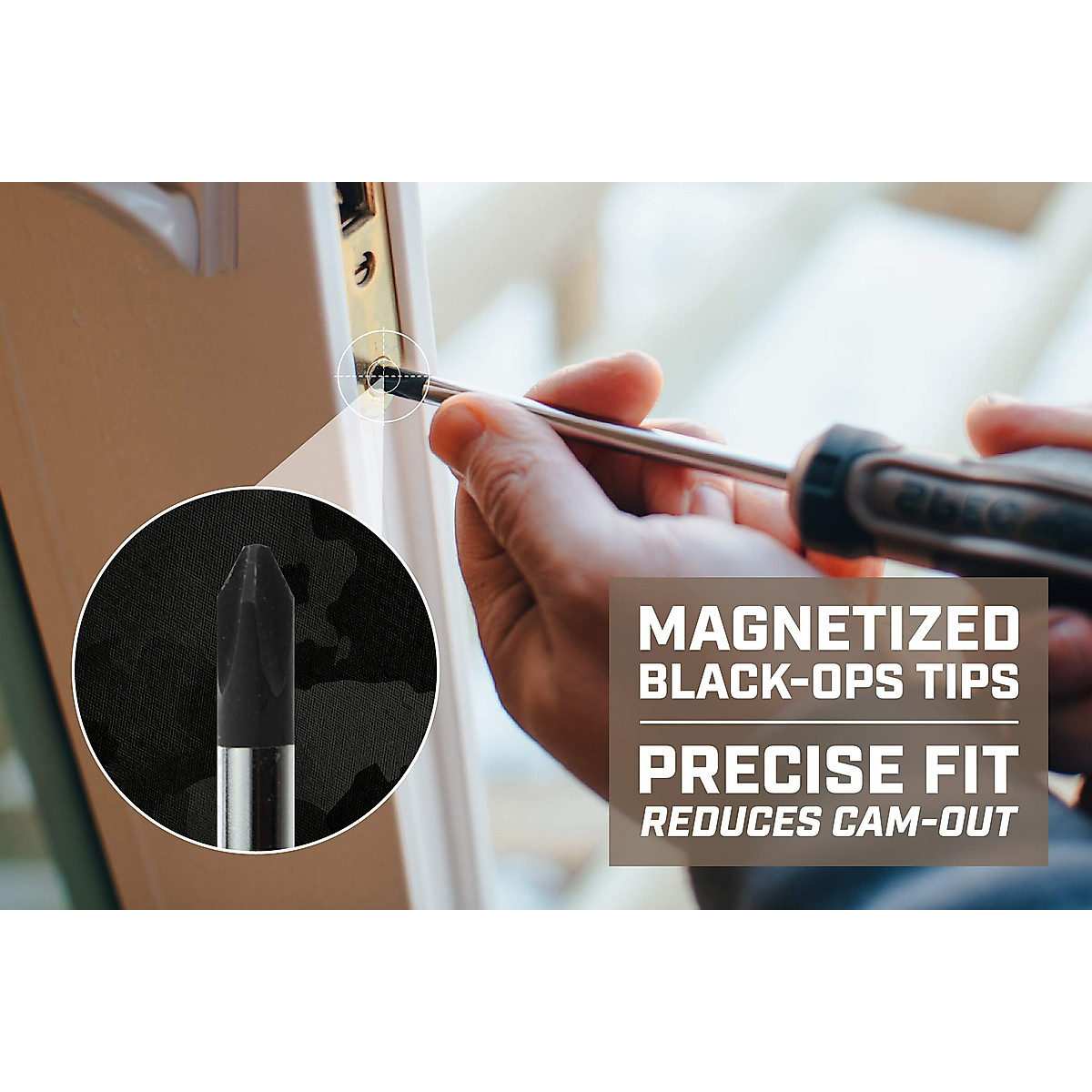 Spec Ops Tools Phillips Screwdriver, 2 x 4", Magnetic Tip, Cr-Mo Steel Shaft, 3% Donated to Veterans