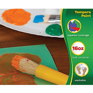 Crayola Premier Tempera Paint for Kids - Blue (16oz), Kids Classroom Supplies, Great for Arts & Crafts, Non Toxic, Easy Squeeze Bottle